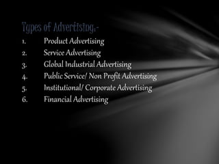 Advertising and its types | PPT