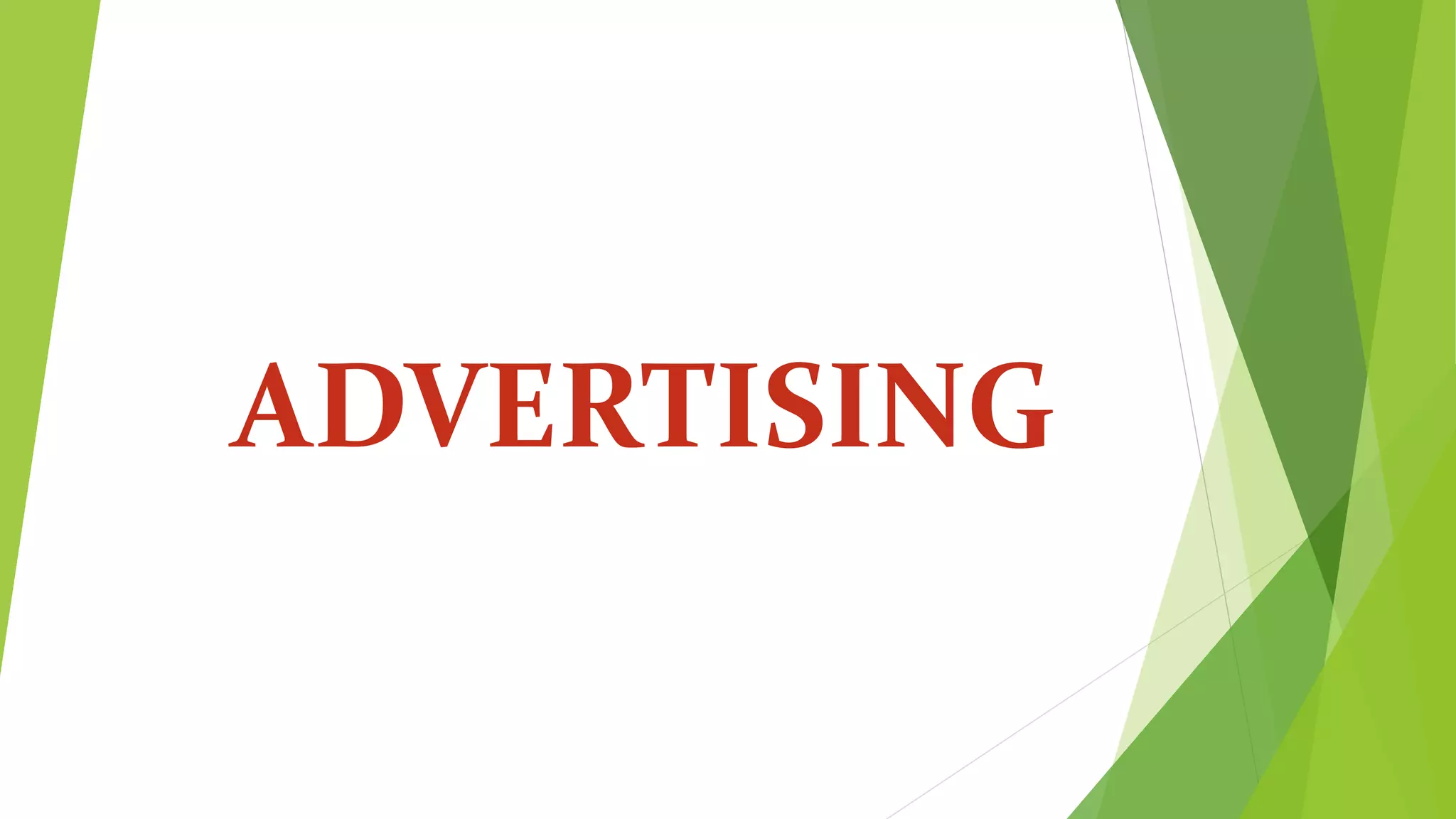 Advertising ppt | PPT