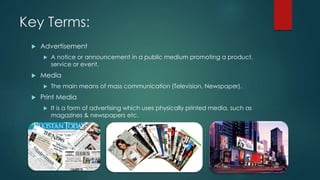 Advertising print media | PPTX