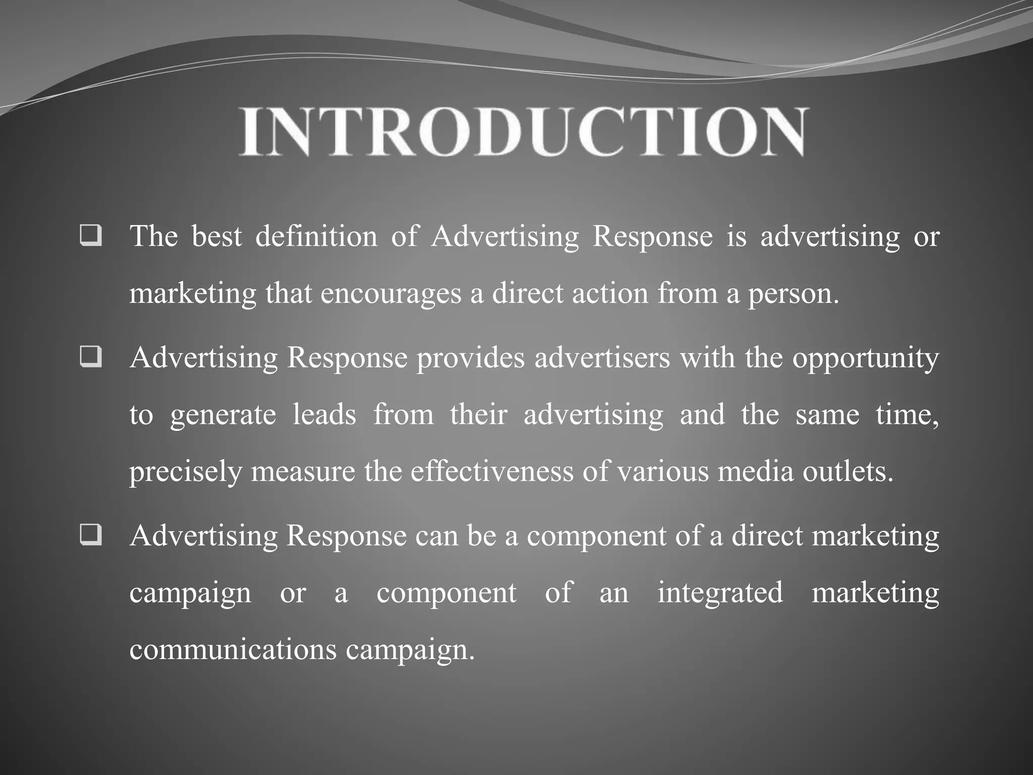 Advertising response | PPTX