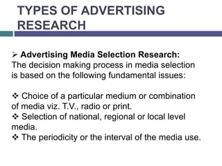 Advertising research | PPT