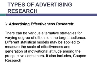 Advertising research | PPT