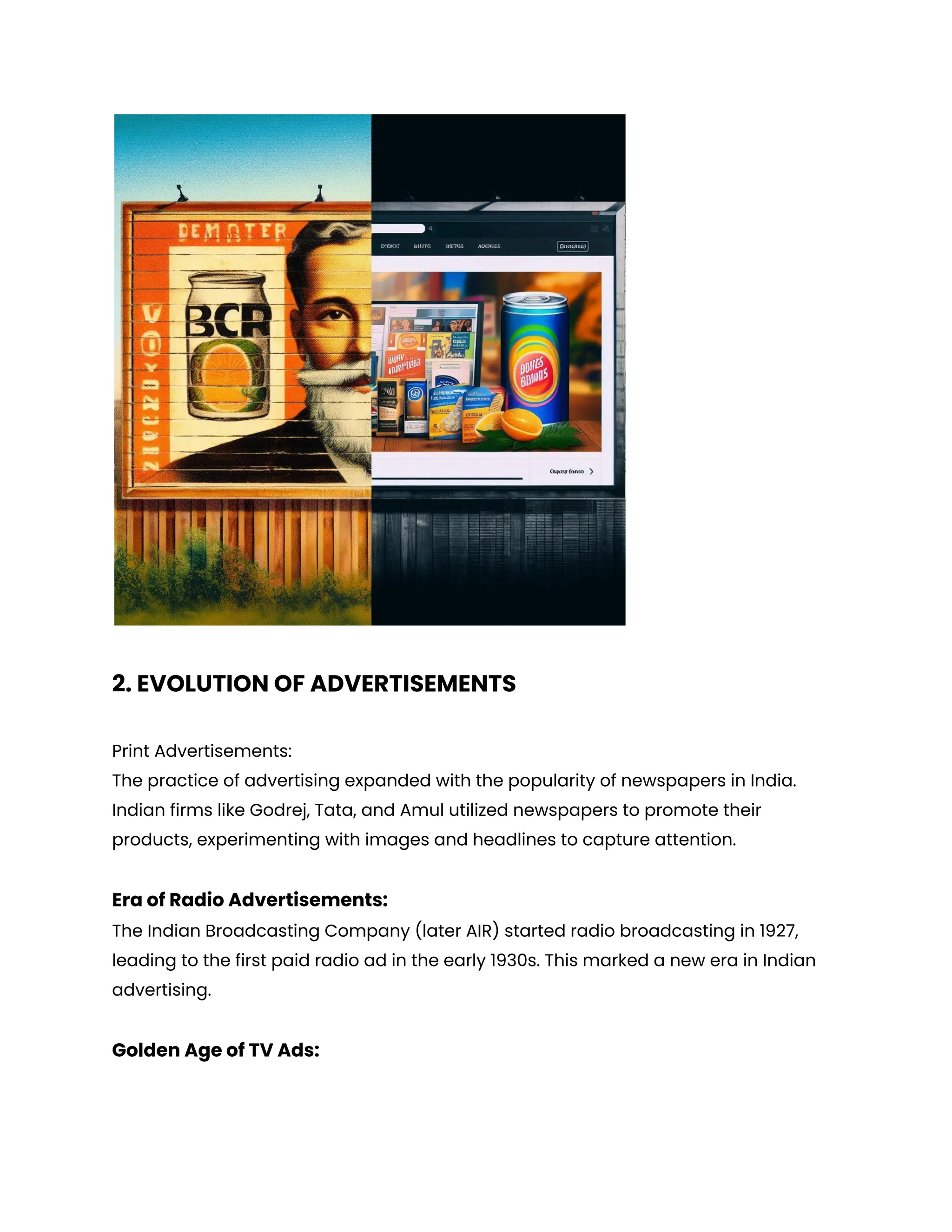 Advertising's Evolution_ Connecting the Past and Present. | PDF