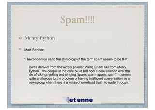 Spam - Don't go to Gaol | PPT