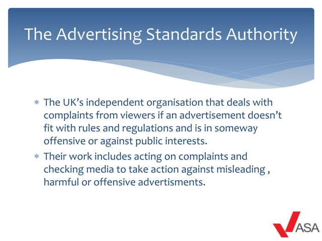 Advertising standards authority | PPTX