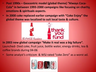 Advertising strategies of coca cola | PPTX