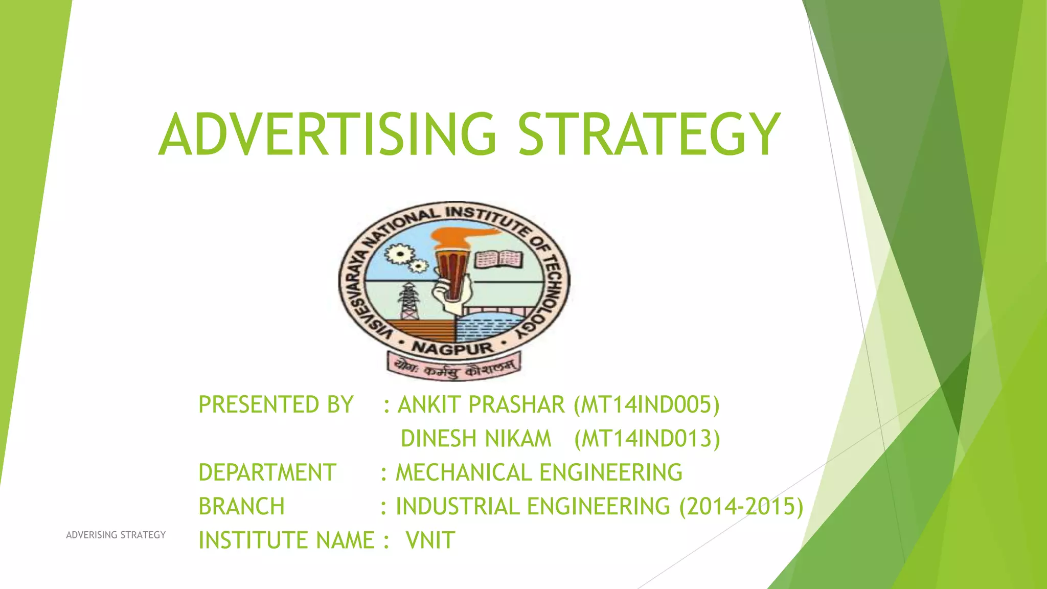 Advertising strategy case study | PPTX