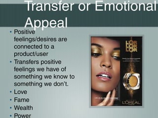 Transfer Advertising Technique