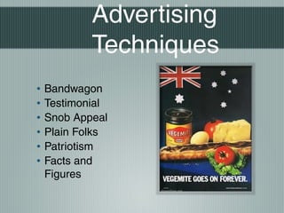 Facts And Figures Advertising Technique