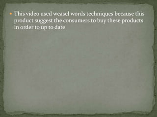 Advertising techniques | PPTX