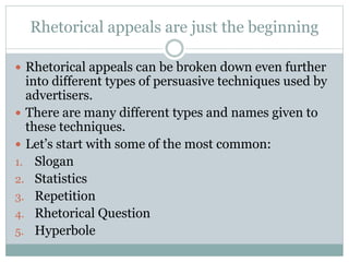 Advertising techniques 2 | PPT