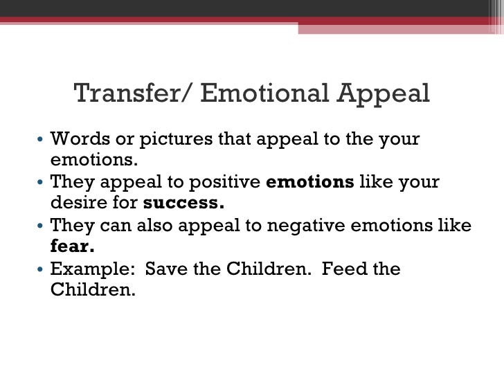 Transfer Advertising Technique