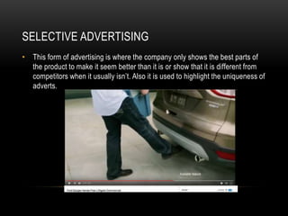 Advertising types and techniques | PPTX