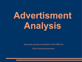 Advertisment analysis slideshow | PPT