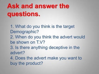 Advert lesson | PPT