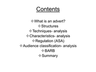 Advert powerpoint final | PPTX