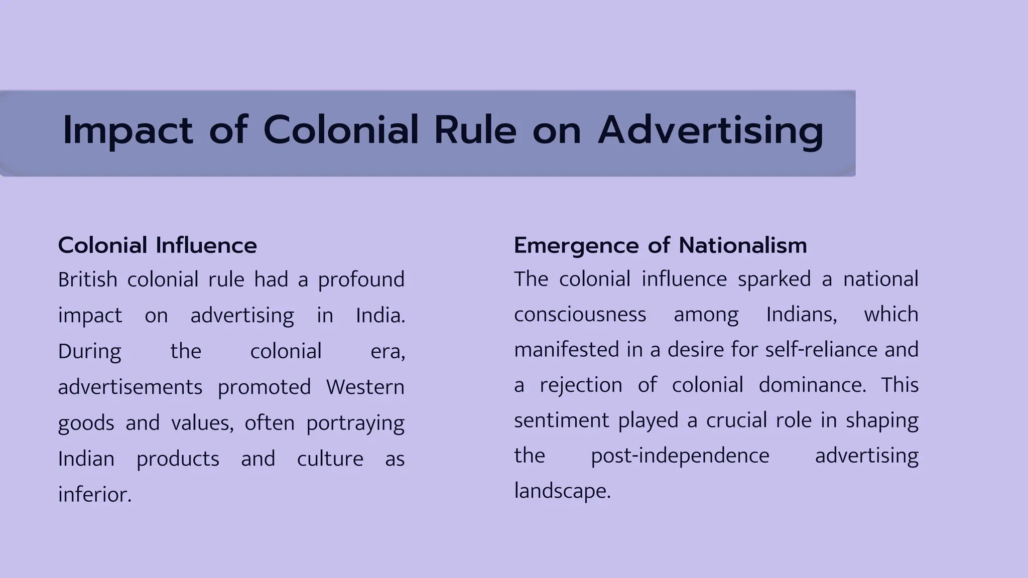 Advertising During the Post Independence Era | PDF