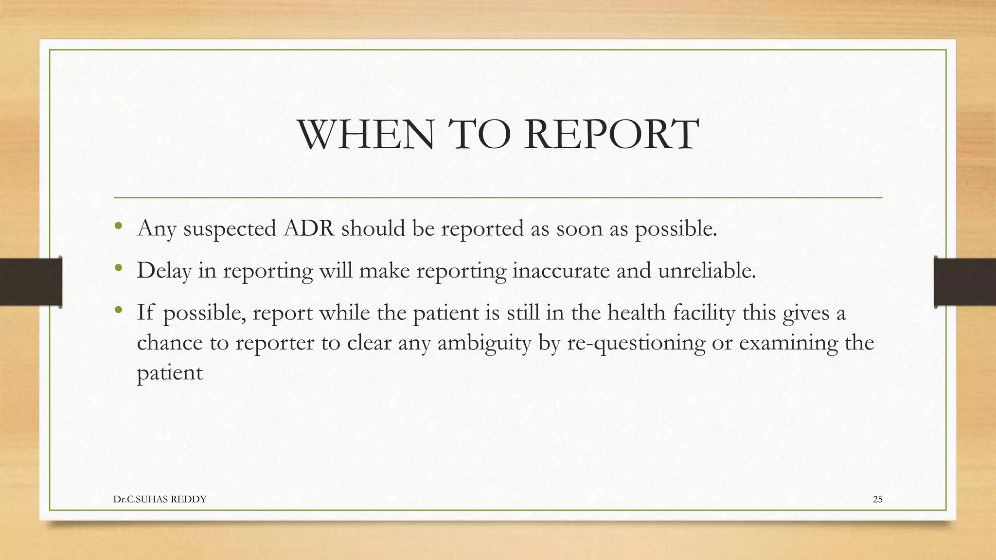 Advesre drug reaction- Types, Reporting, Evaluation, Monitoring ...