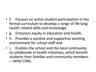 School health program | PPT