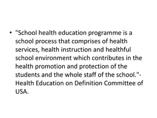School health program | PPT