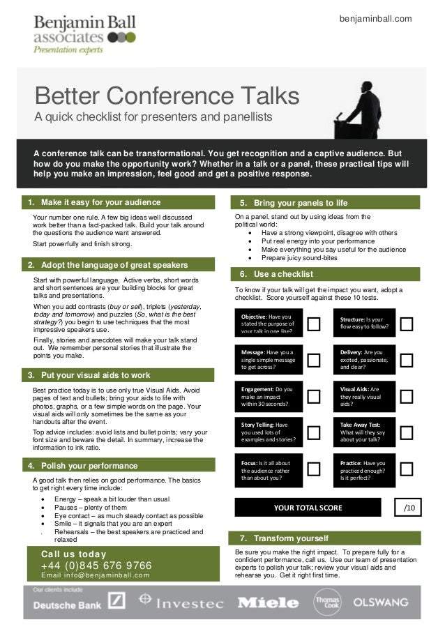 Tips for Powerful Confident Speeches and Presentations at Conferences