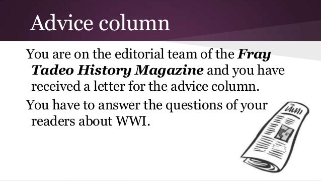 Advice Column WWI advice-column-wwi