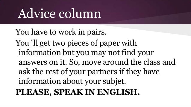 Advice Column WWI advice-column-wwi