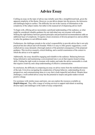 Advice Essay.pdf