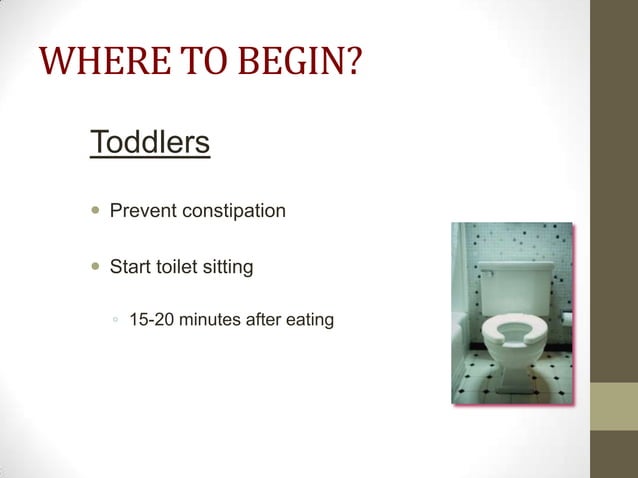 Advice for bowel continence for Spina Bifida in Children | PPT
