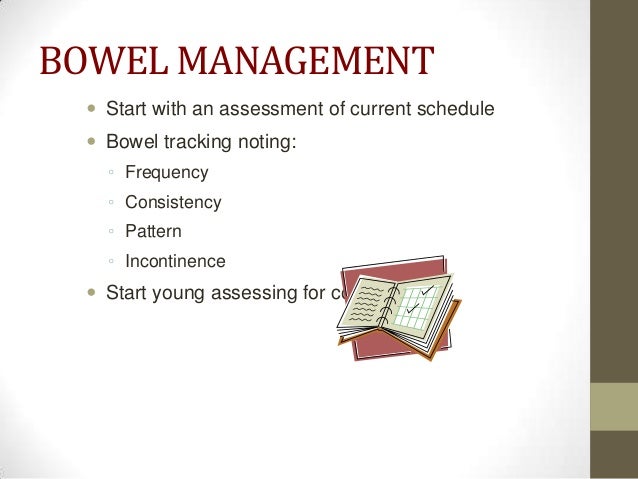 Advice for bowel continence for Spina Bifida in Children