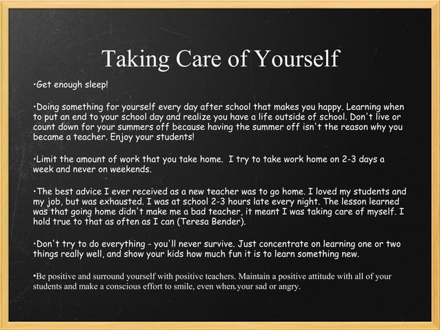 Advice for new teachers | PPT