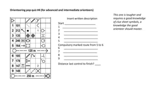 Advice for Orienteering Coaches | PPTX