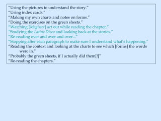 Advice from Latin II to Latin I | PPT