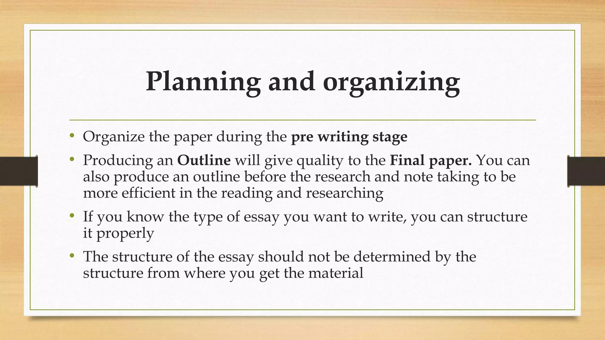 Advice on academic writing | PPT