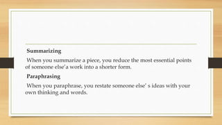 Advice on academic writing | PPT