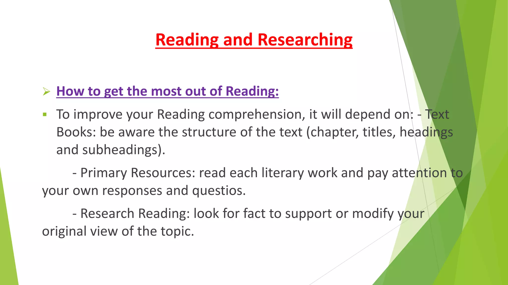 Entry #2 : Advice on academic writing | PPTX