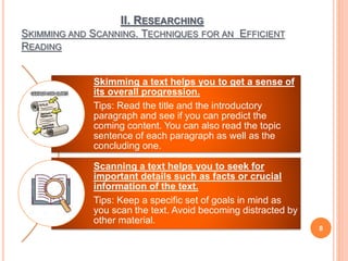 Advice on academic writing | PPT