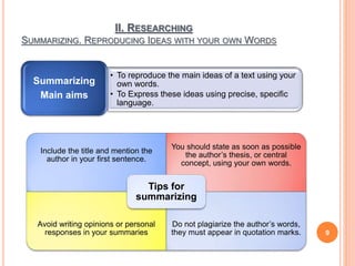 Advice on academic writing | PPT