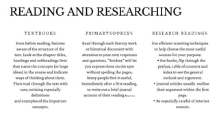 Advice on academic writing | PPTX | Homework and Study | Education