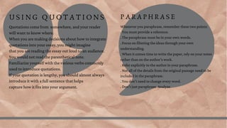 Advice on academic writing | PPTX | Homework and Study | Education