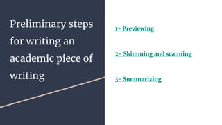 Advice on academic writing | PPT