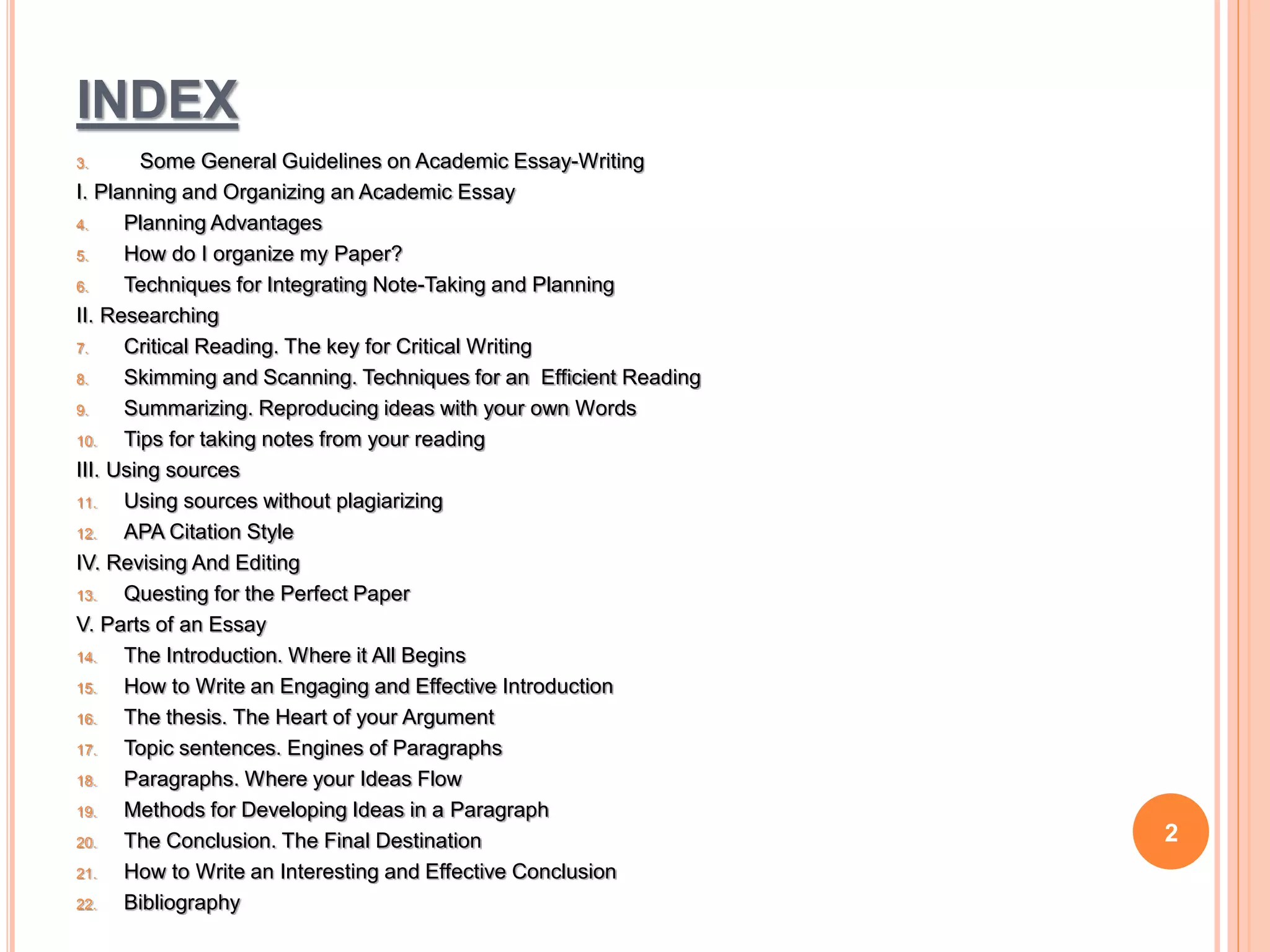 Advice on academic writing | PPTX