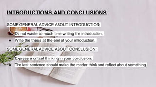Advice on Academic Writing | PPT