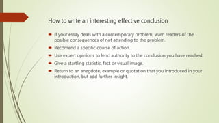 Advice on academic writing power point | PPTX