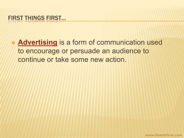 Advice on Different Ways of Advertising - PostingFirst.com