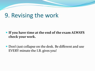 Essay writing tips for IB paper 1 | PPTX