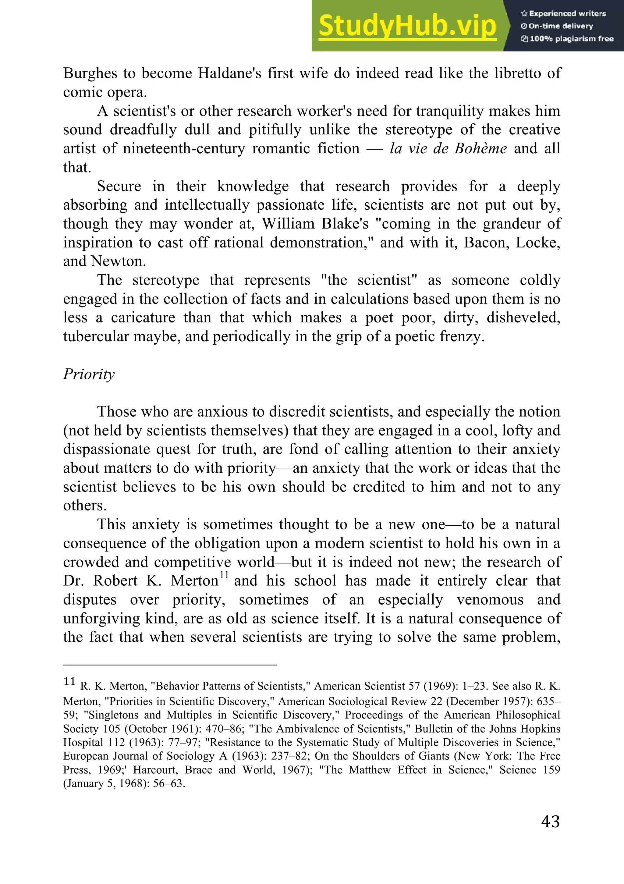 Advice To A Young Scientist | PDF
