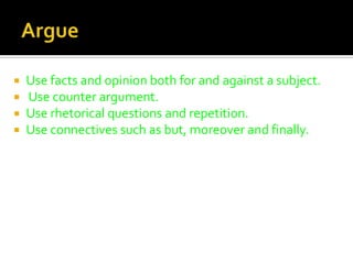 Advicing,persuading and arguing | PPT