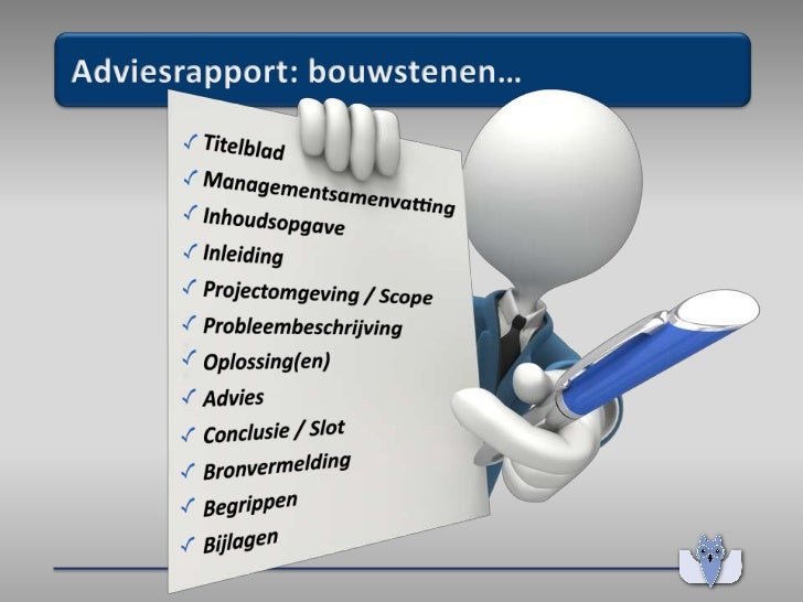 Adviesrapport - Structuur