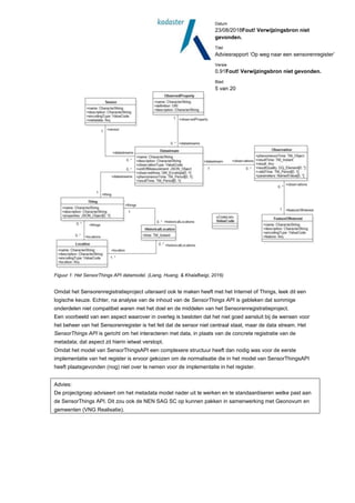 Adviesrapport sensorenregister | PDF